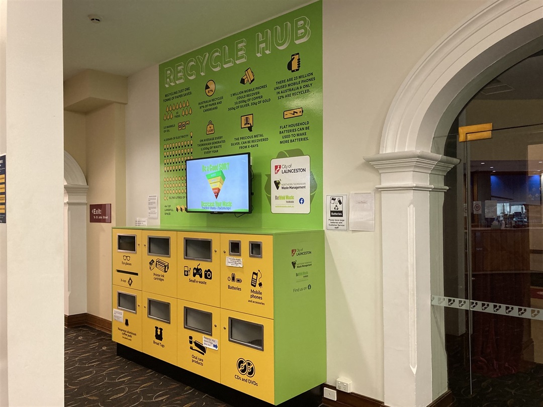 Recycle Hub diverts 2.2 tonnes of recycling material - City of Launceston